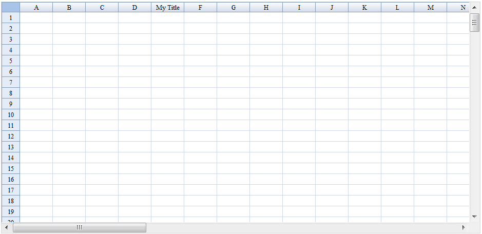ZK Spreadsheet Essentials/Working with ZK Spreadsheet/Configure and Control ZK Spreadsheet ...