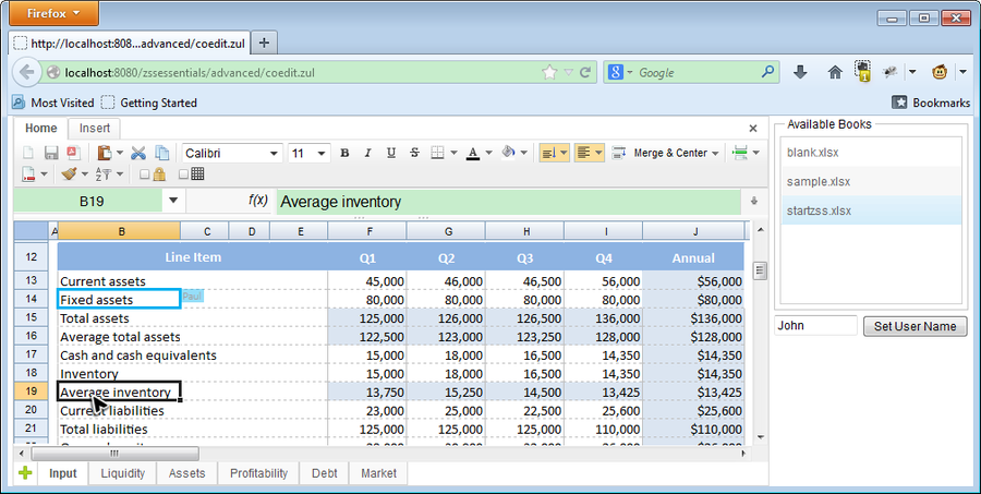 ZK Spreadsheet Essentials/Working with Spreadsheet/Advanced ...