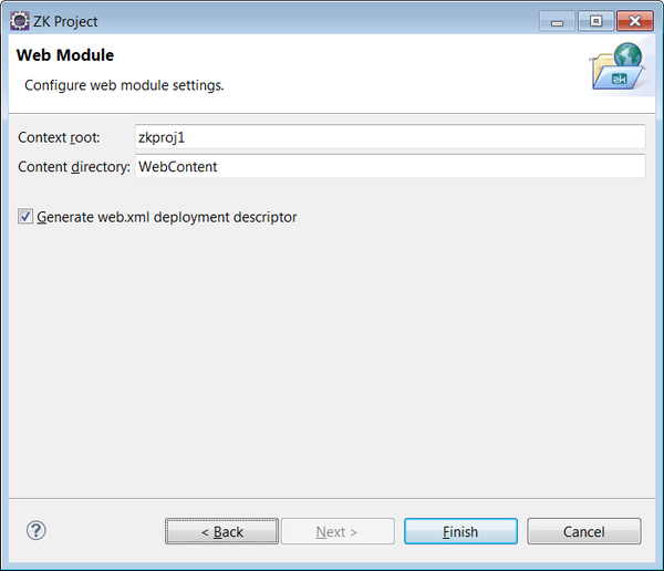 ZK Studio Essentials/Features of ZK Studio/New ZK Project - Documentation